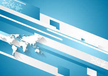 Abstract blue tech corporate design Royalty Free Vector