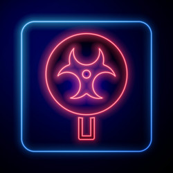 Biohazard symbol neon Vector Images & Graphics for Commercial Use ...