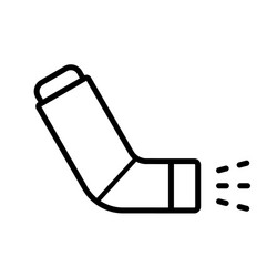 Asthma inhaler icon medical sign Royalty Free Vector Image