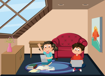 Kids Learning Cartoon Vector Images (over 100,000)