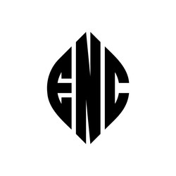 Enc logo letter design Royalty Free Vector Image