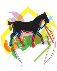 Horse Stampede Vector Images (74)