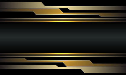 Abstract gold geometric light circuit with black Vector Image