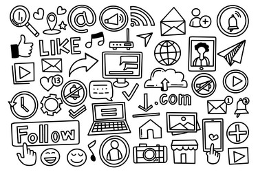 Internet Doodle Vector Images (over 24,000)