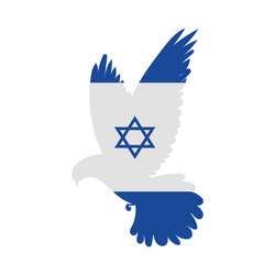 Israel peace dove Royalty Free Vector Image - VectorStock