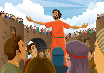 Biblical silhouette pentecost holy spirit ok Vector Image