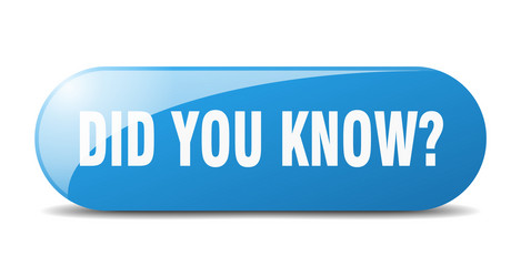 Did you know sign rounded blue Royalty Free Vector Image