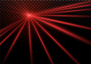 Transparent red laser light beam effect Royalty Free Vector