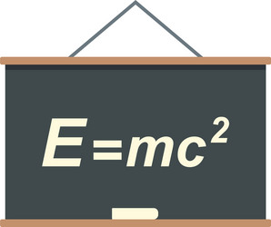 School lesson board icon flat style Royalty Free Vector