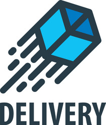 Package delivery logo icon design Royalty Free Vector Image