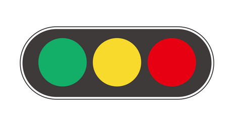 Simple traffic light icon or signals Royalty Free Vector