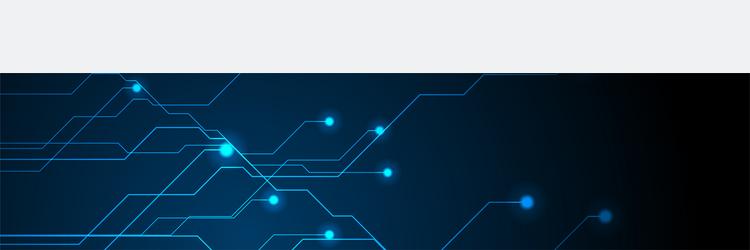 Abstract neon blue tech circuit board lines Vector Image