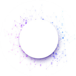 Abstract round paper shape with colorful Vector Image