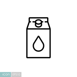 Kitchen color icon carton of milk graph symbol Vector Image