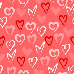 Valentines seamless red Royalty Free Vector Image