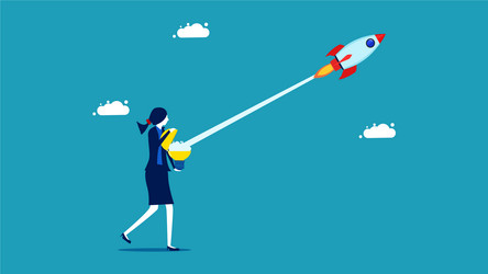 Introducing new innovations a creative start Vector Image