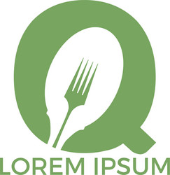 Letter d food logo template Royalty Free Vector Image