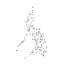 Philippines political map of administrative Vector Image