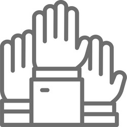 Hand fist emoticon icon emoji raised protest Vector Image