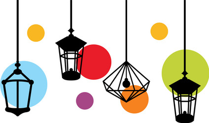 Lamp idea logo background Royalty Free Vector Image