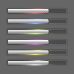 Progress bar for games Royalty Free Vector Image