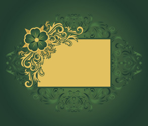 Template frame design for greeting card Royalty Free Vector