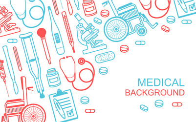 Medical seamless pattern Royalty Free Vector Image