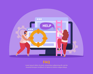 Online support background Royalty Free Vector Image