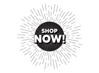Shop now symbol special offer sign Royalty Free Vector Image