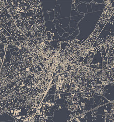 Map city monza lombardy italy Royalty Free Vector Image