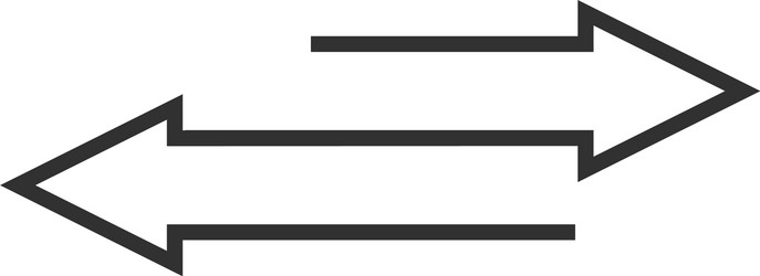 Two crossed bow arrows stock isolated on white Vector Image