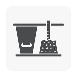 Concrete testing icon Royalty Free Vector Image