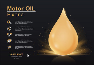 Drop of oil Royalty Free Vector Image - VectorStock