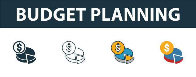 Budget planning icon simple element from smm Vector Image