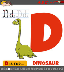 D with dinosaur Royalty Free Vector Image - VectorStock