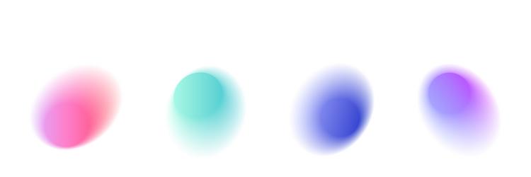 Blur round shapes color gradation and light soft Vector Image