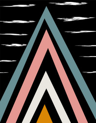 Mid century modern artwork design element Vector Image