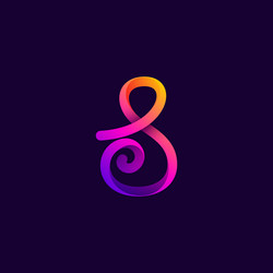 Number Eight Symbol Neon Sign Vector Images (over 190)