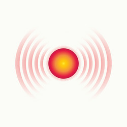 Pain symbol isolated on white background Vector Image