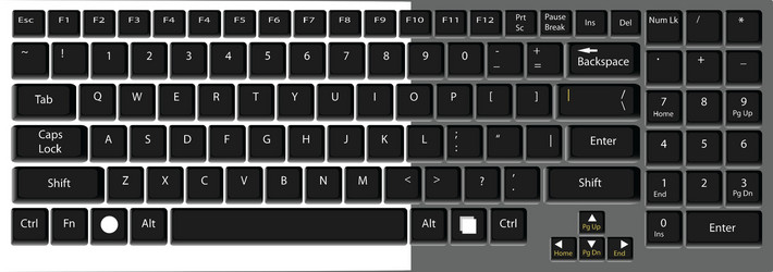 Computer Keyboard Template Vector Images (over 4,100)