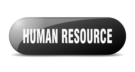 Human resource sticker sign Royalty Free Vector Image