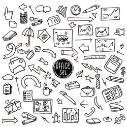 Doodle icon set Royalty Free Vector Image - VectorStock