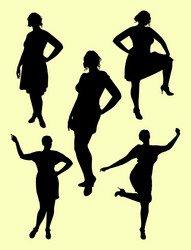 Plus Size Woman Silhouette Vector Images (over 440)