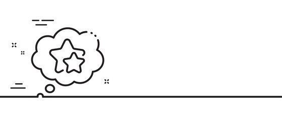 Ranking stars speech bubble line icon star rating Vector Image Ranking stars speech bubble line icon star rating Vector Image