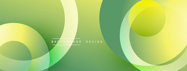 Abstract Design Features Overlapping Circles Vector Image