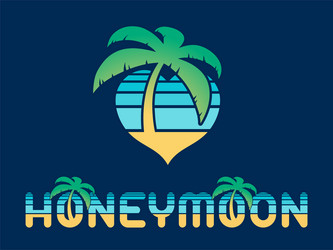 Happy Honeymoon Font Vector Images (78)