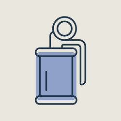 Hand flash grenade of special forces isolated Vector Image