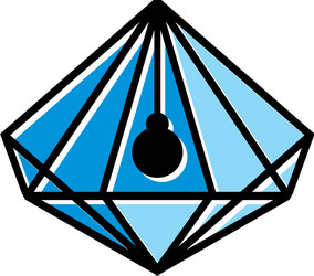 Lamp idea logo background Royalty Free Vector Image