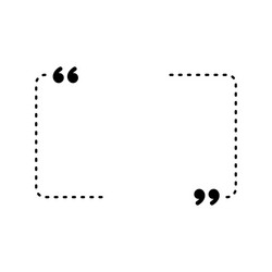 Quotes icon quotemarks outline speech marks Vector Image