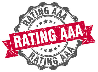 Rating aaa stamp sign seal Royalty Free Vector Image